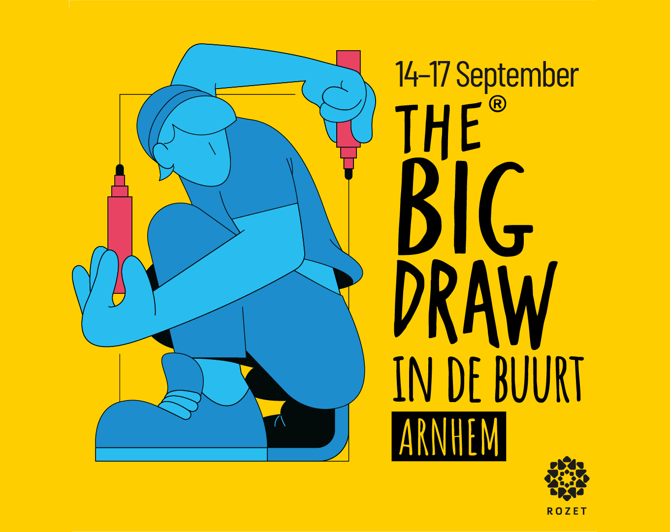The Big Draw in de buurt - Rozet